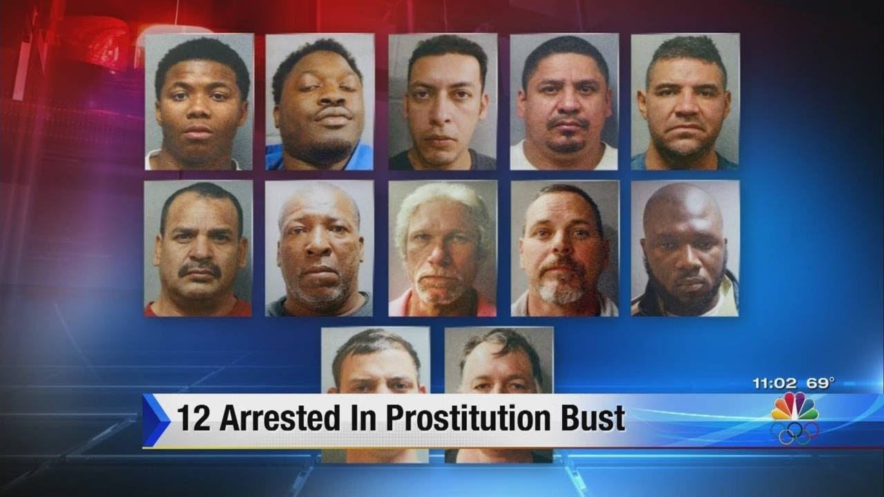 12 arrested in prostitution bust