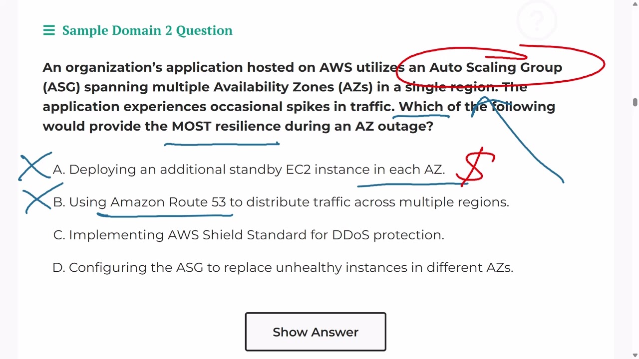 AWS SAA Sample Domain Question 2