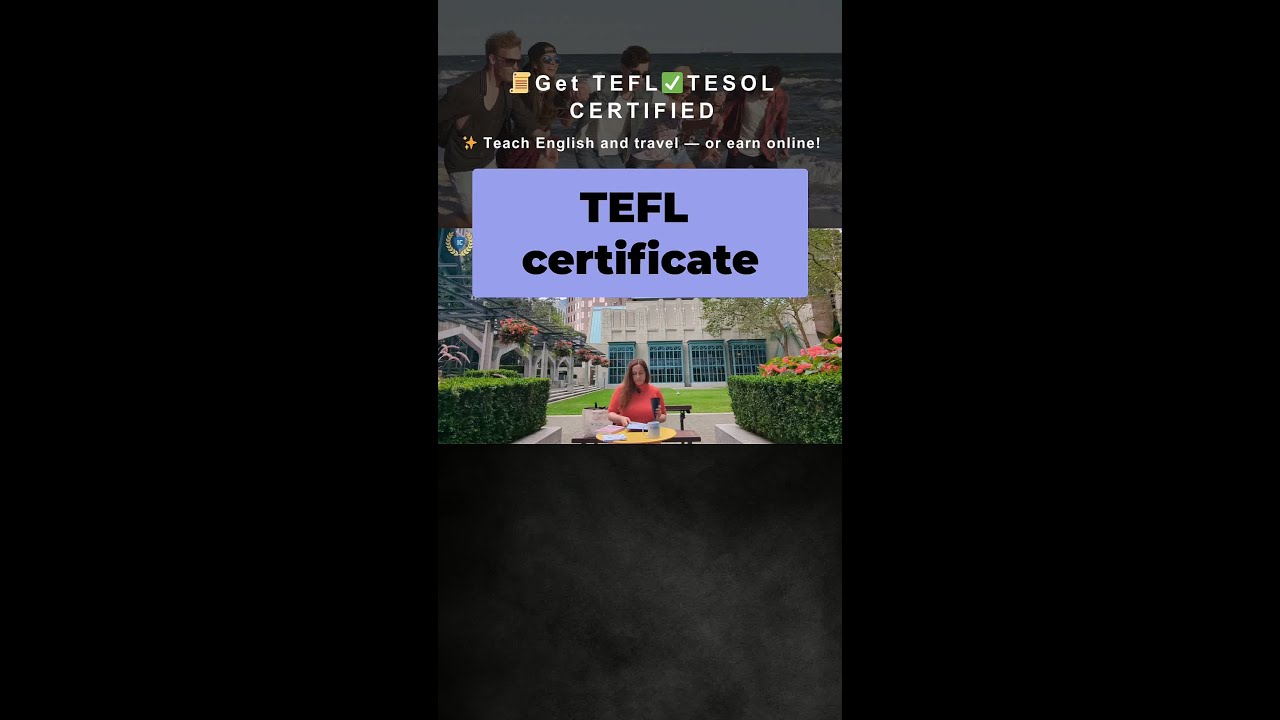 TEFL certificate