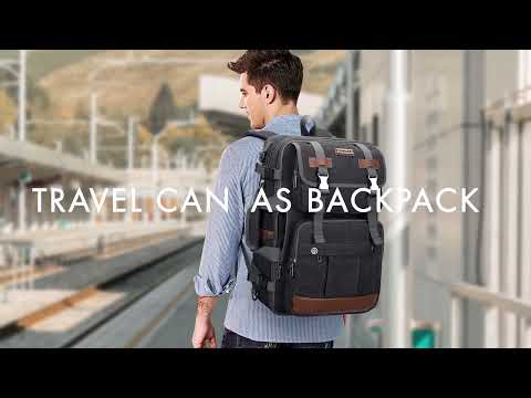 Ultimate Travel Companion: Expandable Canvas Backpack