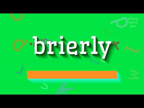 BRIERLY - HOW TO PRONOUNCE BRIERLY? #brierly