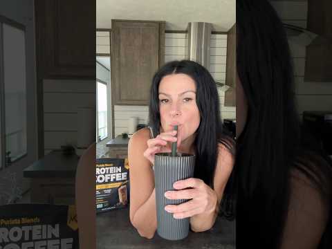☕️ time for my 30 g protein triple shot iced mocha @MariGoldFoods #proffee #proteincoffee in