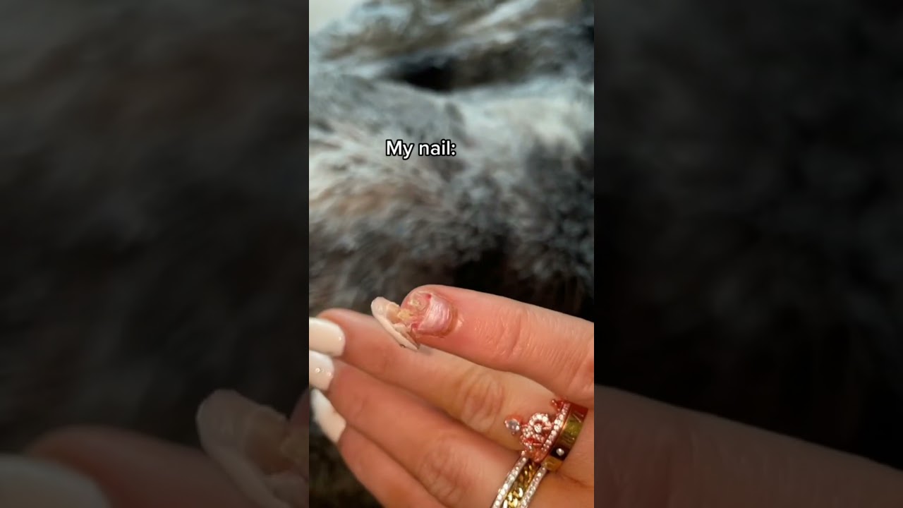 Nail Salon Fail #jokesonyou #jokesonme #brokennail #fails #nailday #ouch #notgood #longnails