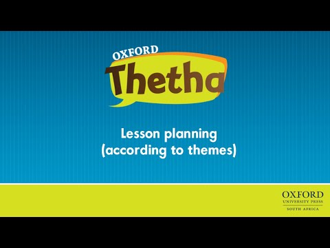 Lesson planning (according to themes)