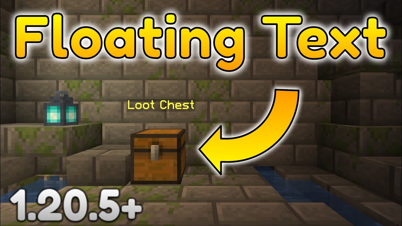 How to make FLOATING TEXT in Minecraft Java 1.21+