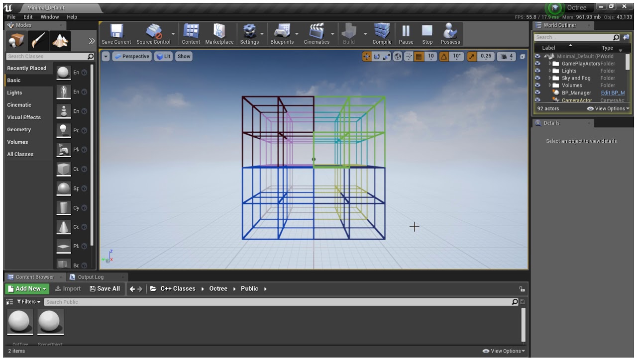 Octree Generation Step by step Visualization