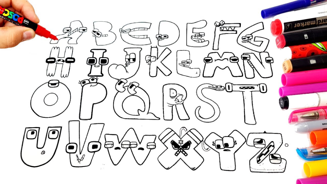 Alphabet Lore (A-Z...) - Coloring Pages Alphabet Lore DRAWING and COLORING Humanized Alphabet Lore