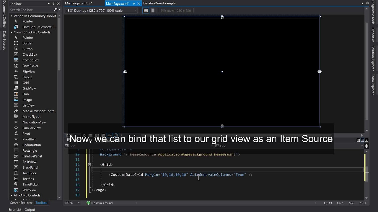 UWP DataGrid - Basics
