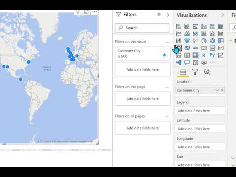 2 min : How to view data on a map in Power BI