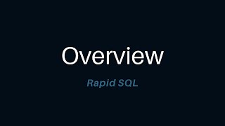 Rapid SQL Software - 2025 Reviews, Pricing & Demo