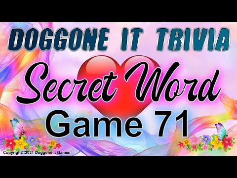 Secret Word - Game 71 - Unscramble the word from a clue