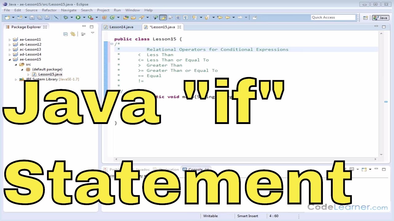15 - Single-Line IF Statements in Java Programming