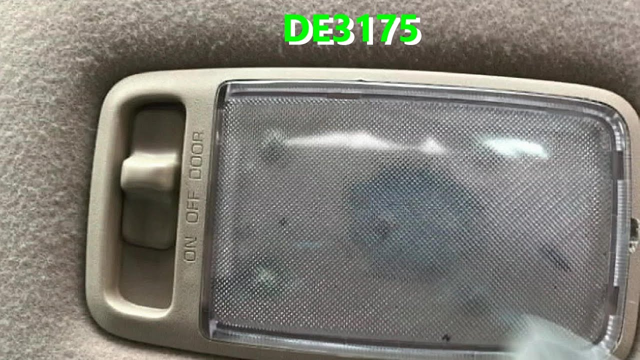Toyota Camry Dome Light Bulb Replacement 1997-2001