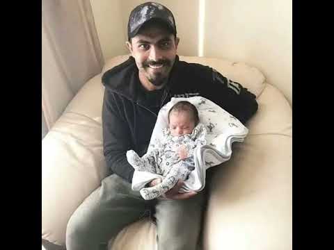 💝ravindra jadeja wife and cute daughter short🤩#youtubeshorts