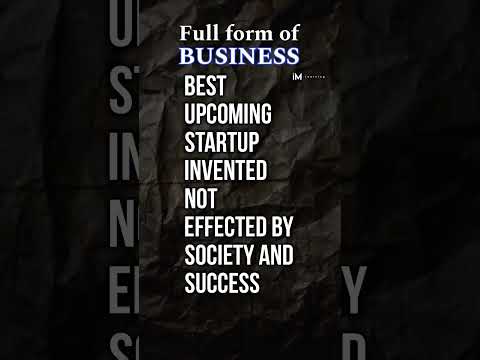 BUSINESS full form:- #learning #finance #shorts #fullform #education