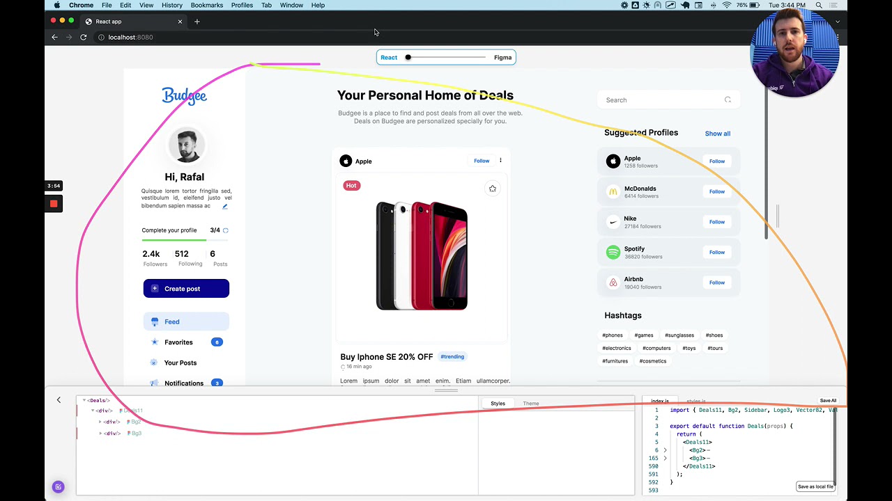 Rapidream Beta Release Demo- Figma to React, Design to Code.