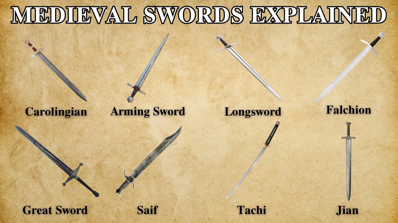 Every Medieval Sword Explained in 13 Minutes