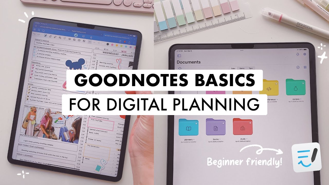 Goodnotes Basics for Digital Planning | Beginner Friendly Tutorial!
