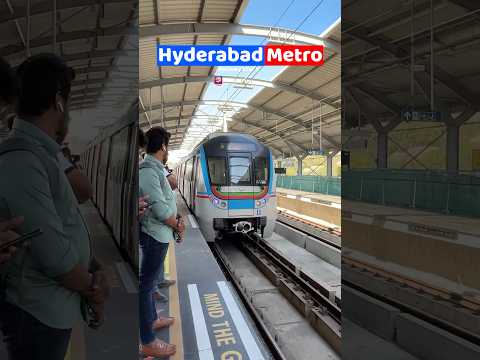 Hyderabad Blue Line Metro 🚇 #shortvideo #shorts #hyderabad #metro