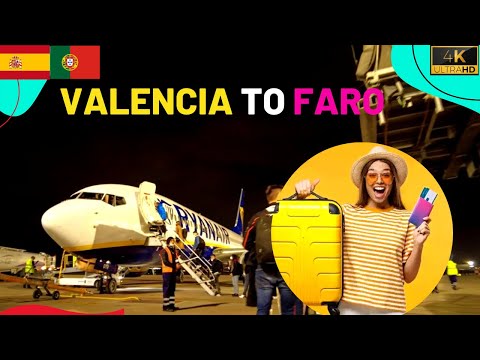 Valencia Airport Walking Tour 4K - Faro Airport - Ryanair - Spain to Portugal 4K