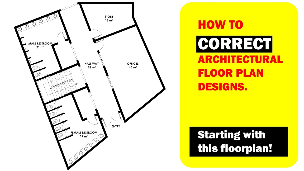 How to CORRECT architectural FLOOR PLAN designs | REMOVE ERRORS | Episode one
