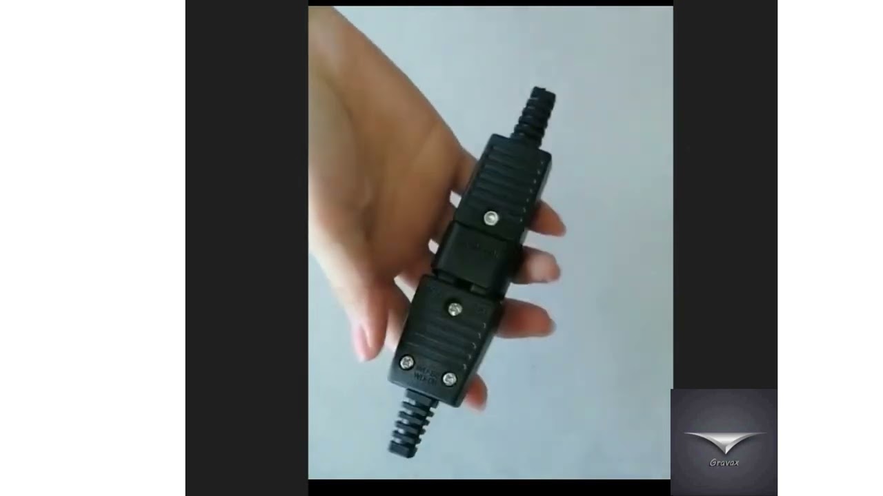 IEC Straight Cable Plug Connector 3 Pin