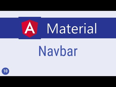 Angular Material Tutorial - 10 - Navbar