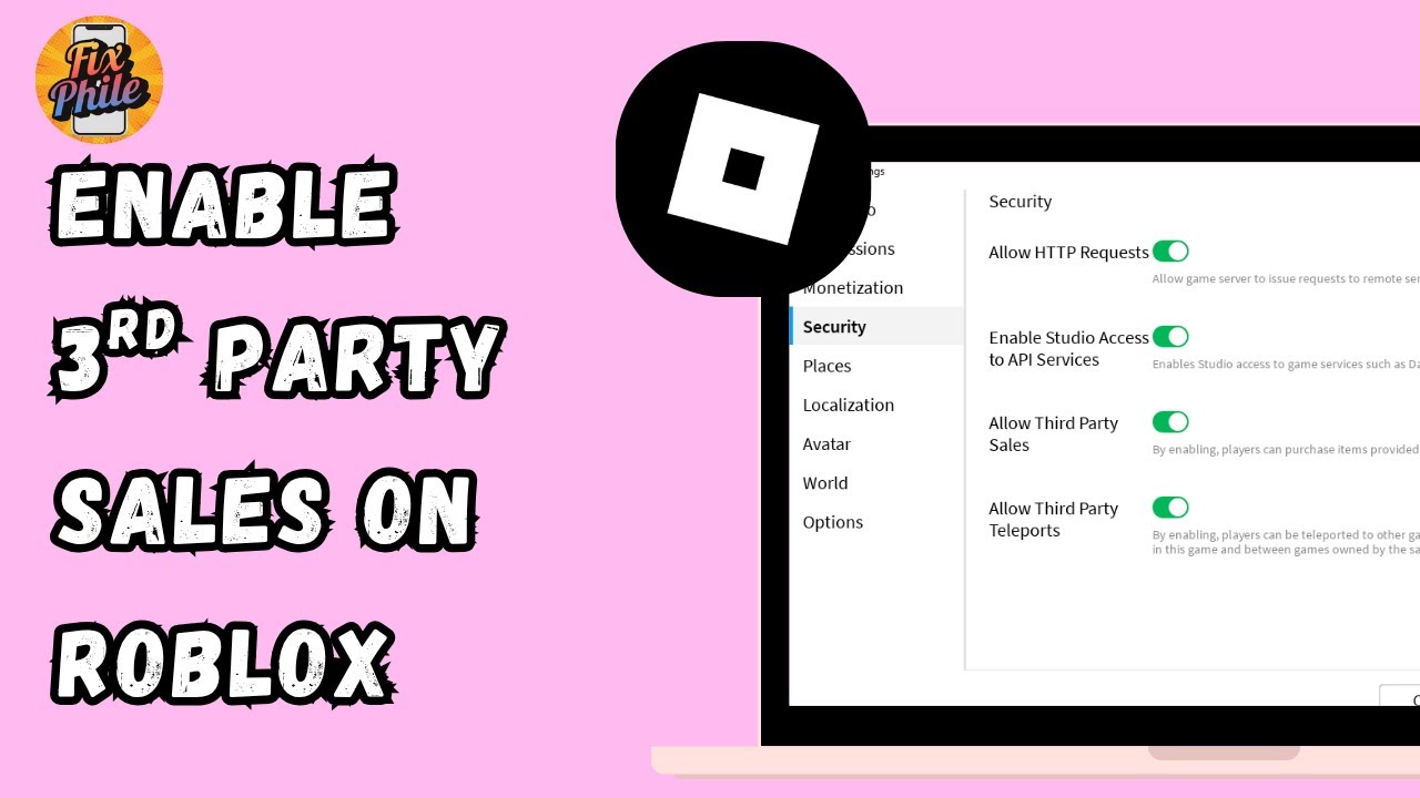 Enable 3rd Party Sales On Roblox | Easy Roblox Tutorial (2025 Update)