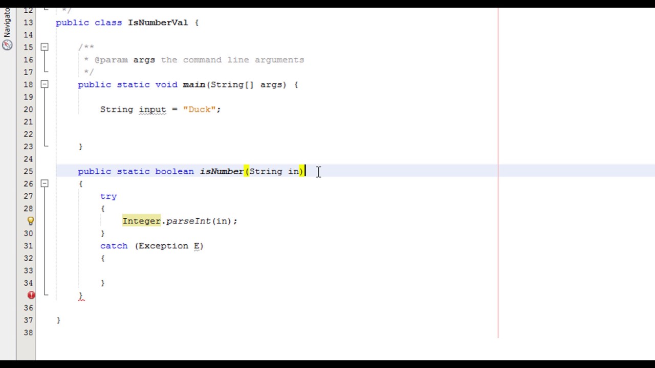 Java Validation: Validating a Number
