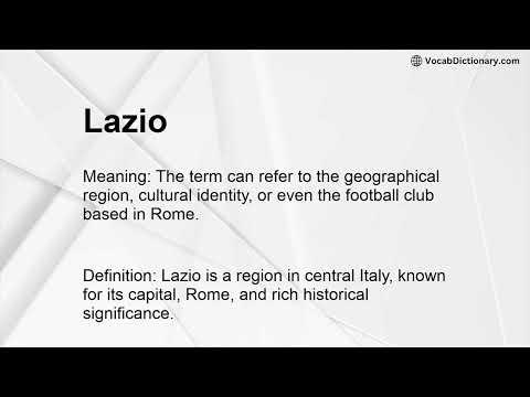 Lazio Meaning