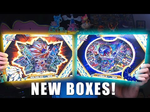 OPENING ALL NEW POKEMON CARDS BOXES! (Solgaleo GX and Lunala GX)