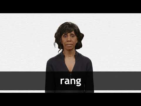 RANG - Definition & Translations | Collins English Dictionary