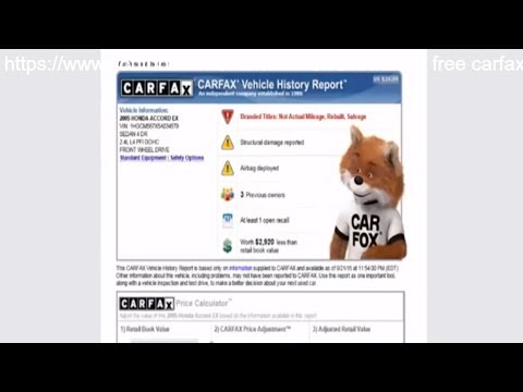 Free Carfax Report Defeats Identity Fraud