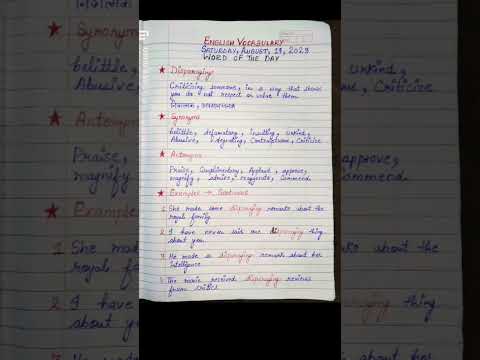 Disparaging Meaning #english #viral #vocabulary #shorts #trending #education #universeisunique