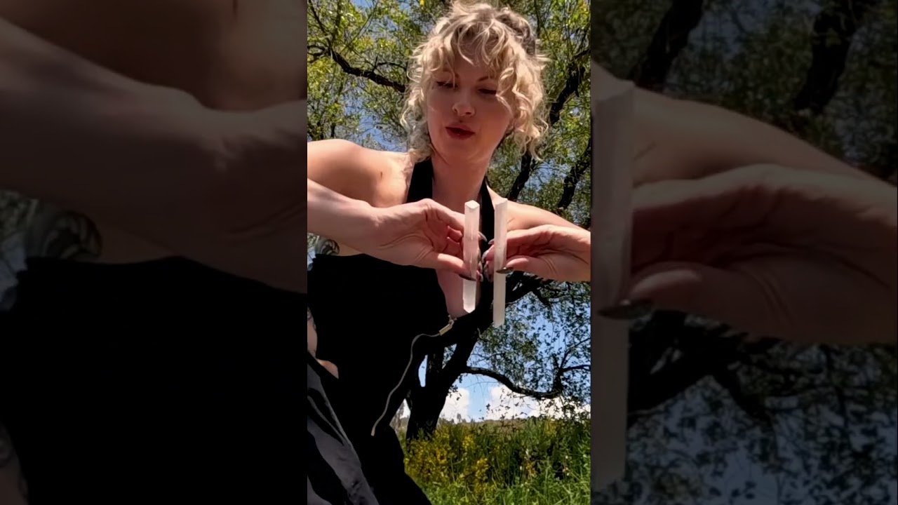 Selenite crystal energy clensing ✨ #reikiasmr #crystals #asmr