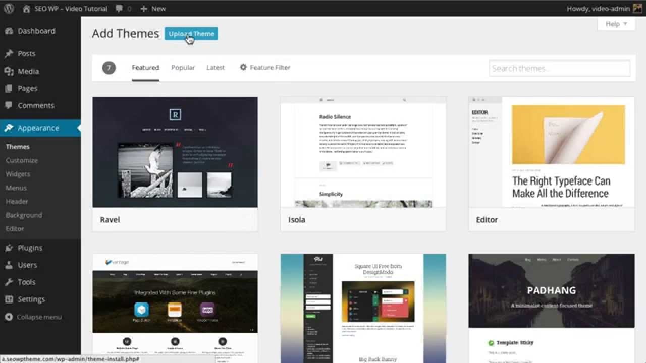 SEO WP – Theme Installation
