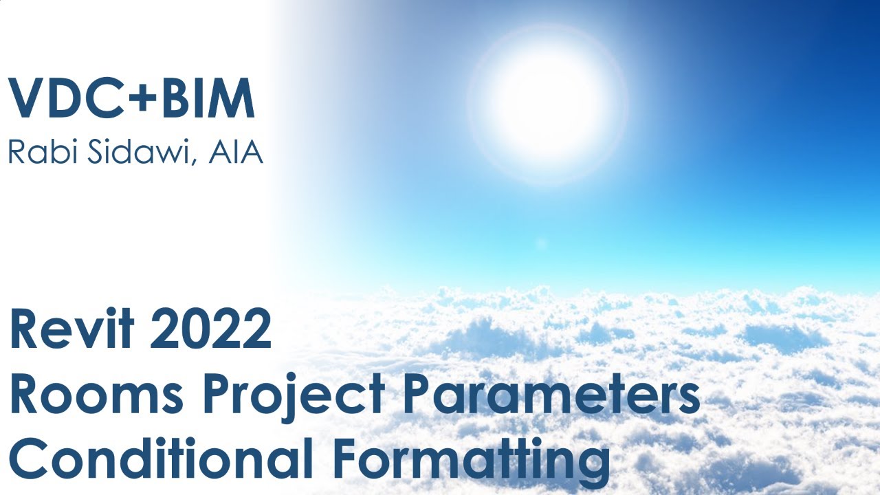 Revit 2022 Rooms Project Parameters - Conditional Formatting 4K