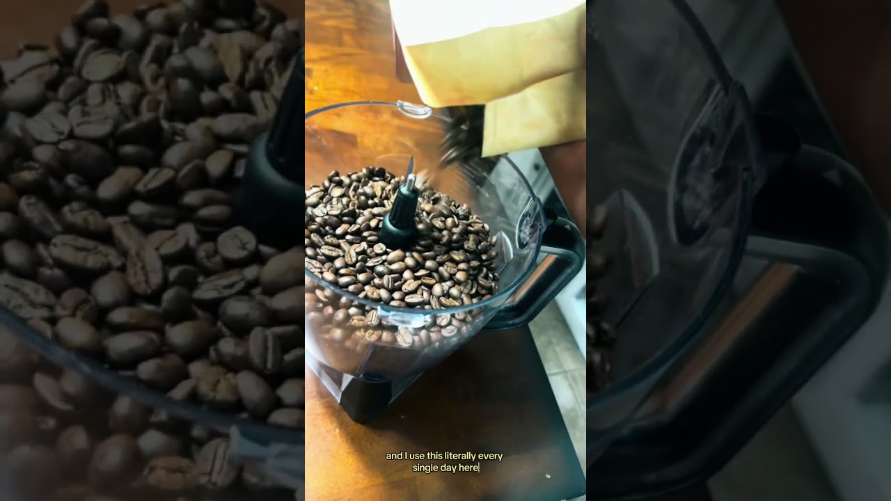 Grinding coffee beans daily with my ninja kitchen system! #coffee
