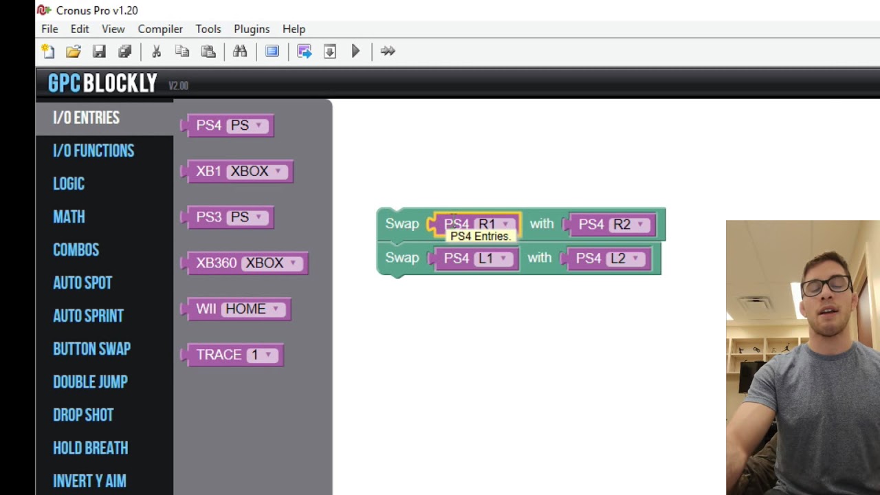 Turning Visual Scripting into GPC script