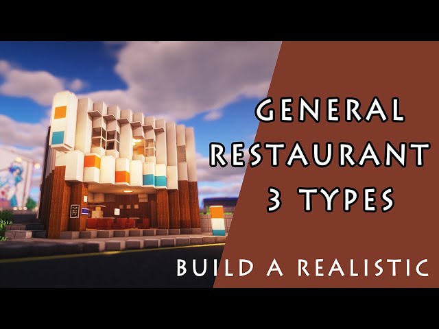 General restaurant 3 types Minecraft Map