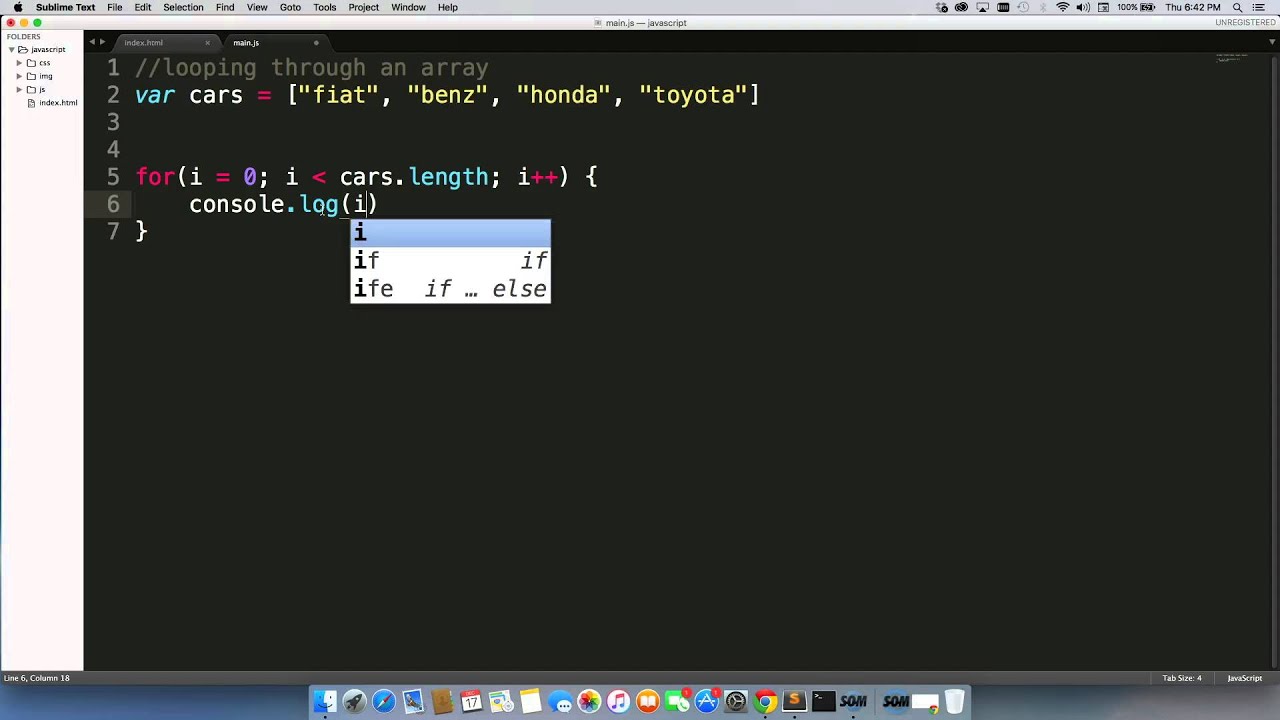 How to loop through a JavaScript array