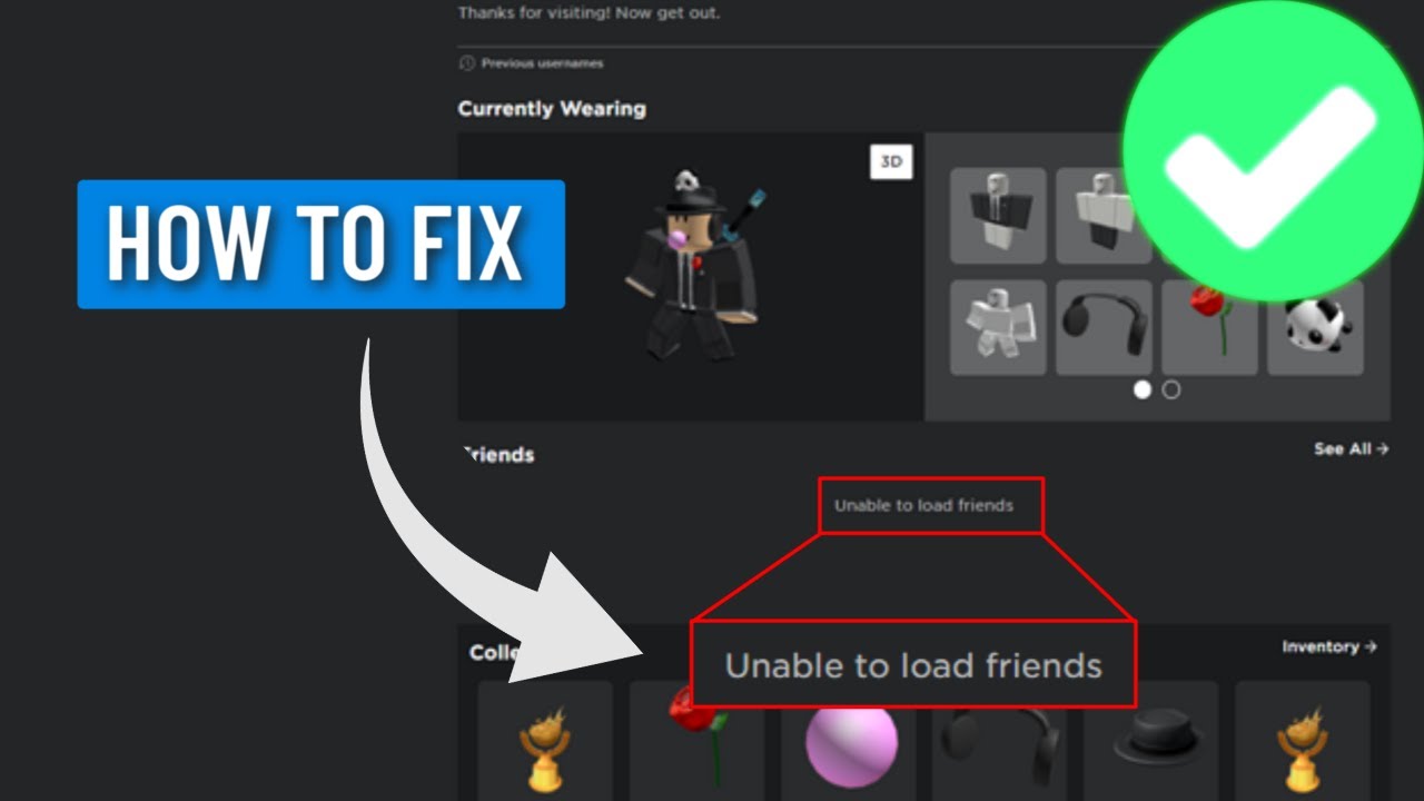 ROBLOX UNABLE TO LOAD FRIENDS ERROR (2024) | How to Fix Roblox Friends List Not Loading