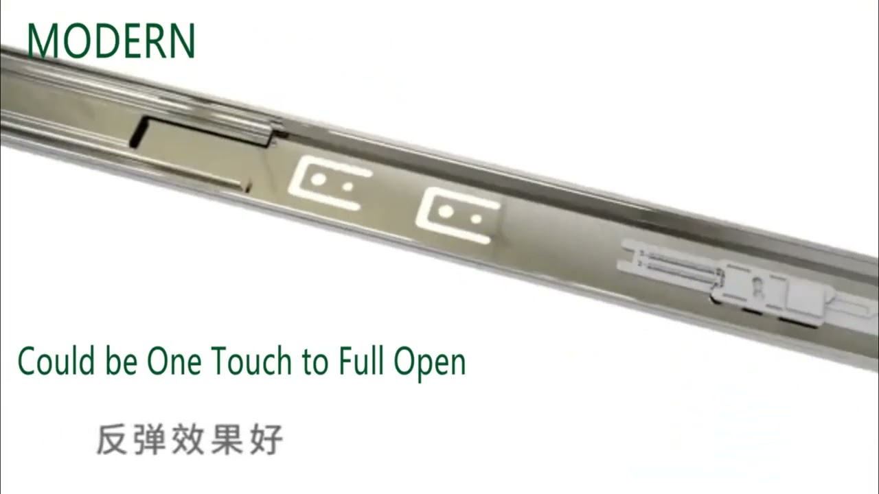 Adjustable Push open slide