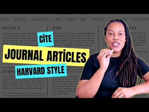 How to Reference Journal Articles | Print & Online (Harvard Style)