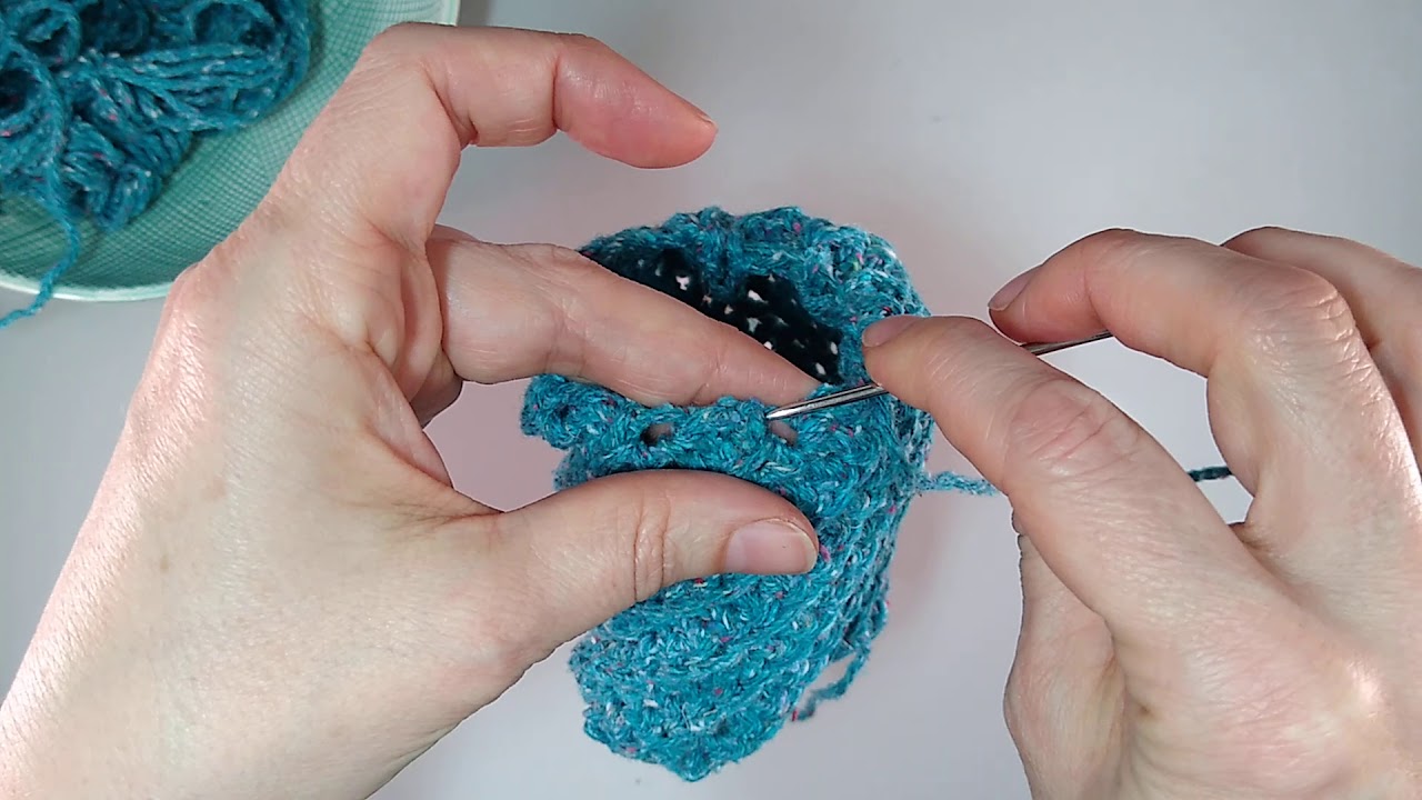 Spiral Tawashi Tutorial #2 / sewing into shape