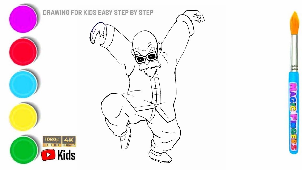 How to Draw Dragon ball  🔥 | Dragon Ball Z Coloring pages | Drawing painting and coloring for Kids