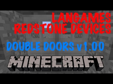 Double Doors v1.01 (Using Buttons and Delay) Minecraft Map