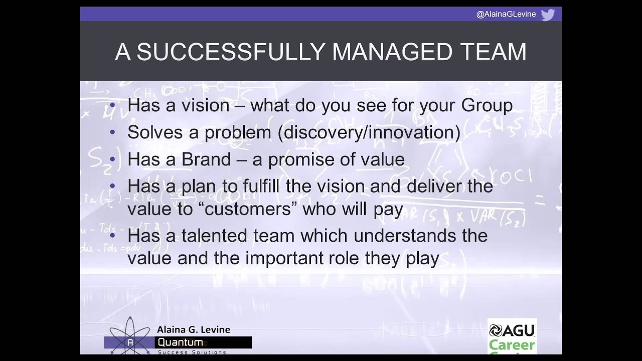 Managing a Research Group