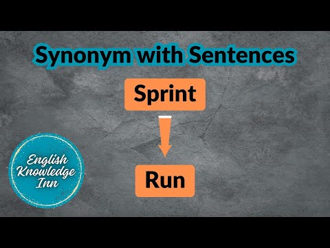 Synonyms of Sprint | example of synonyms | learn by synonyms and sentences