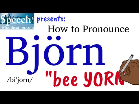 How to Pronounce Björn (Bjorn) Meaning "Bear" in Swedish